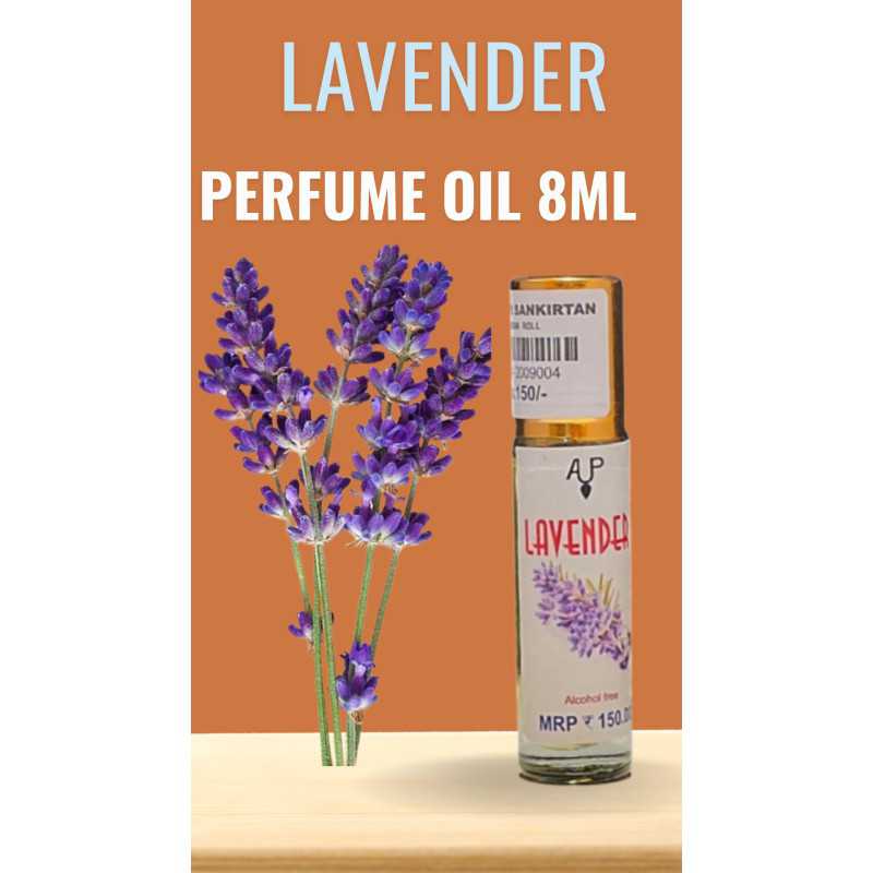 Lavender Perfume Oil 8ml – Pure & Authentic from ISKCON Mayapur