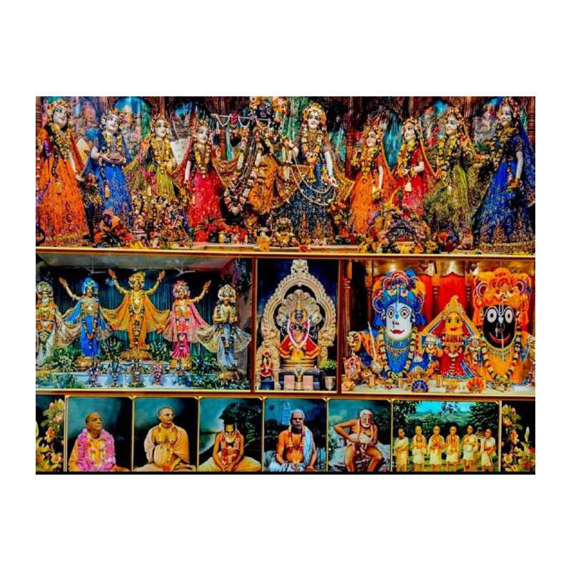 Buy Radha Madhav Altar Lamination 16×20 Inch | ISKCON Mayapur Store