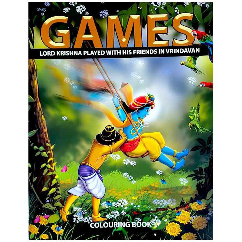 GAMES OF LORD KRISHNA COLOURING BOOK